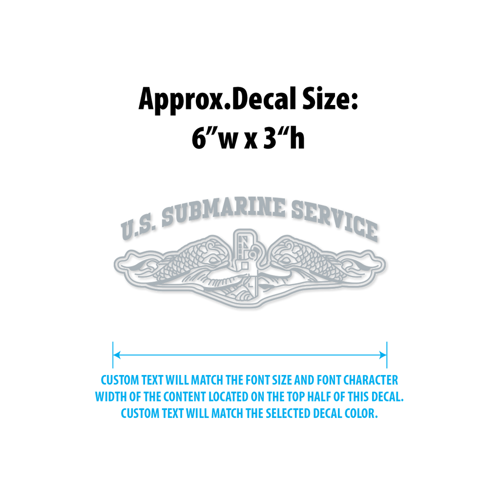 United States Submarine Service Vinyl Cut Decal Collection — Silent ...