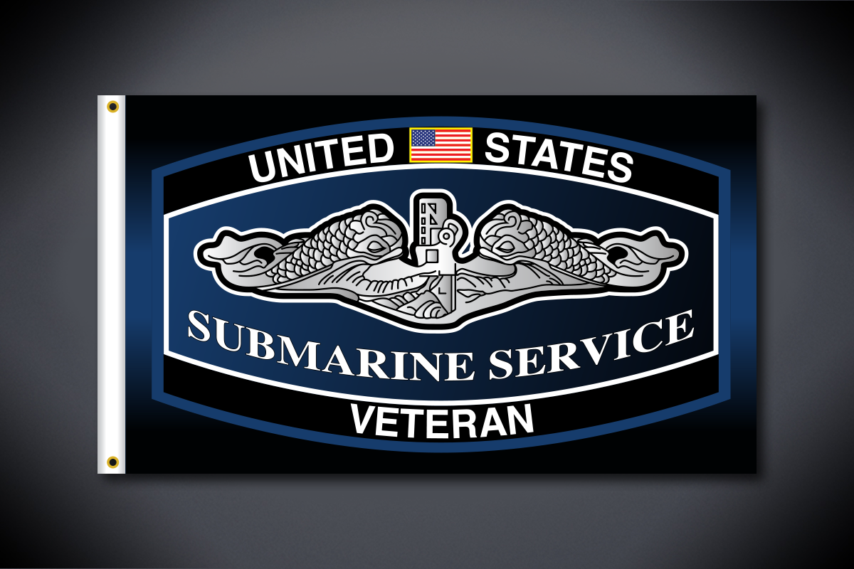 United States Submarine Service Veteran Flag - (Double Sided - Outdoor ...