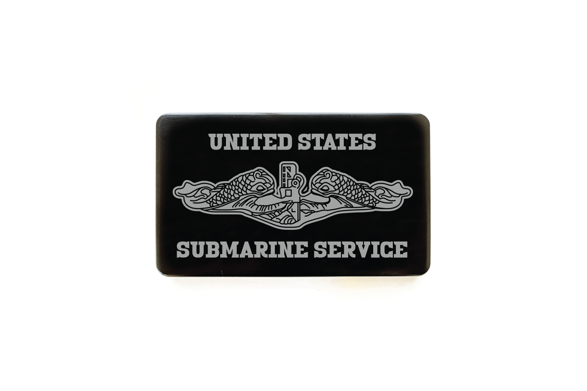 United States Submarine Service Laser Engraved Hitch Cover (Rectangle ...